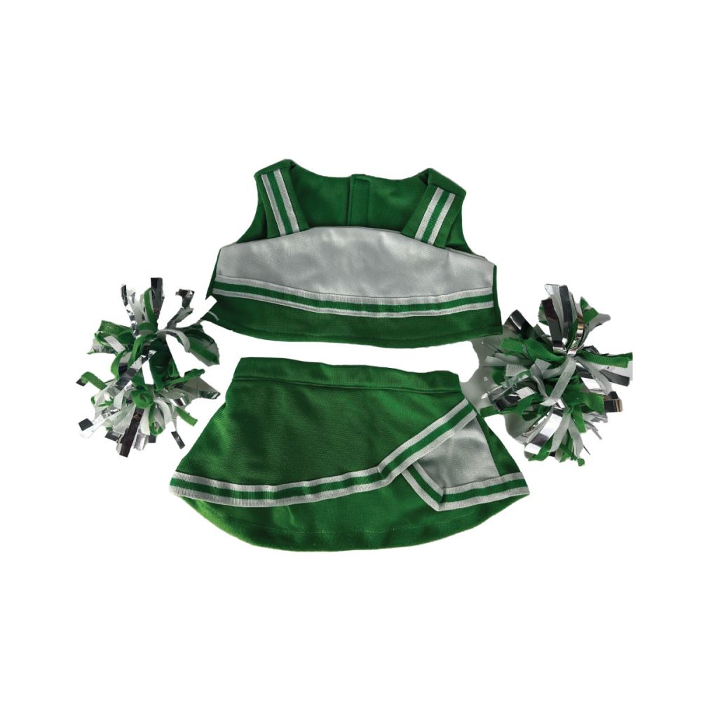 16" Green & White Cheerleader - The Bear Factory