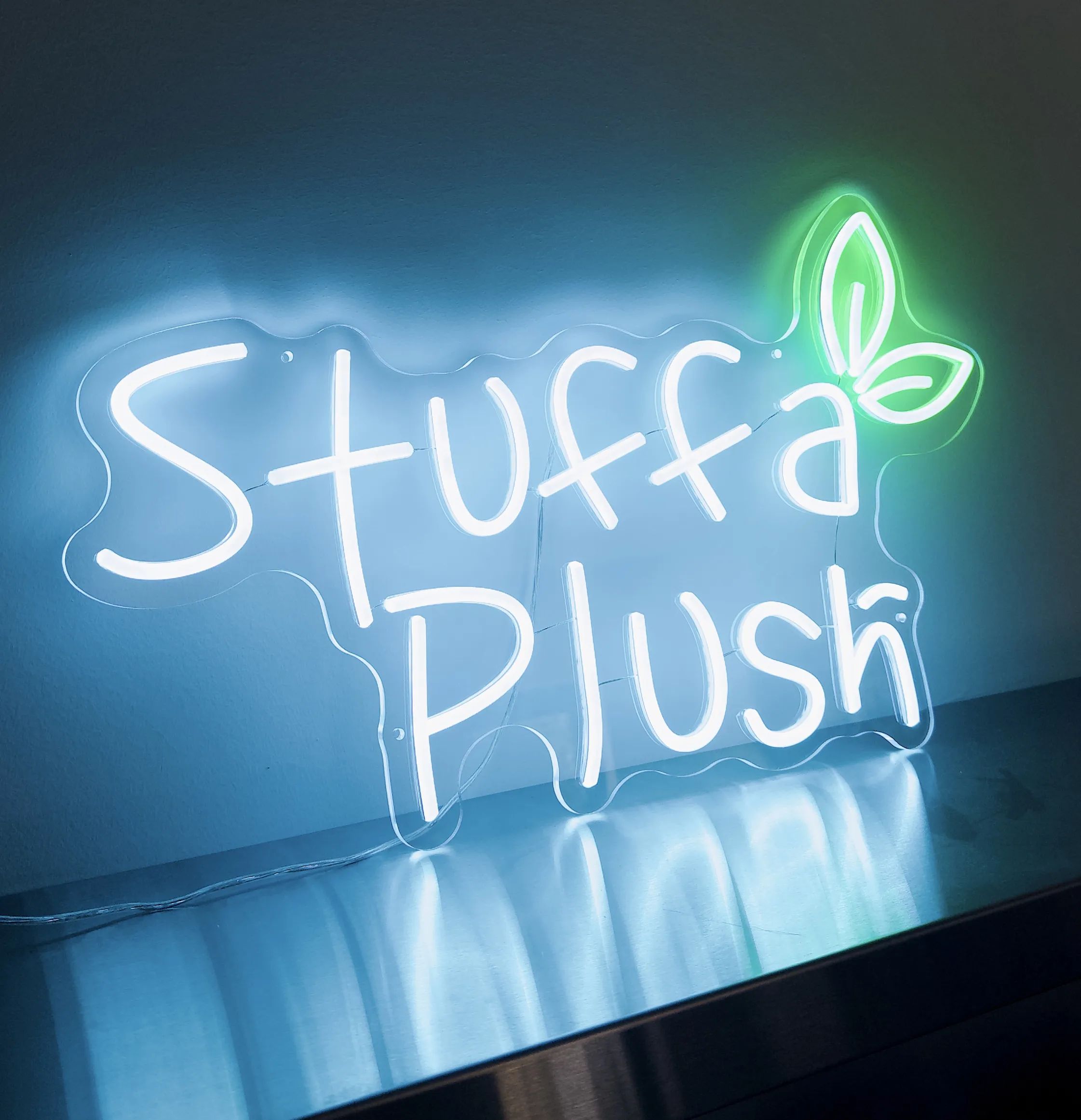 Stuff A Plush Neon Sign - The Bear Factory